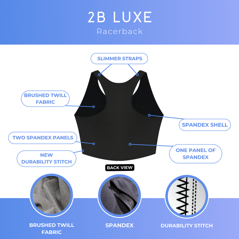 2b Luxe Black Racerback – gc2b